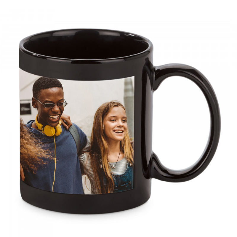 Mug tout noir avec impression photo