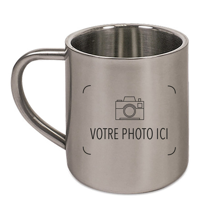 Tasse en inox très résistant à personnaliser